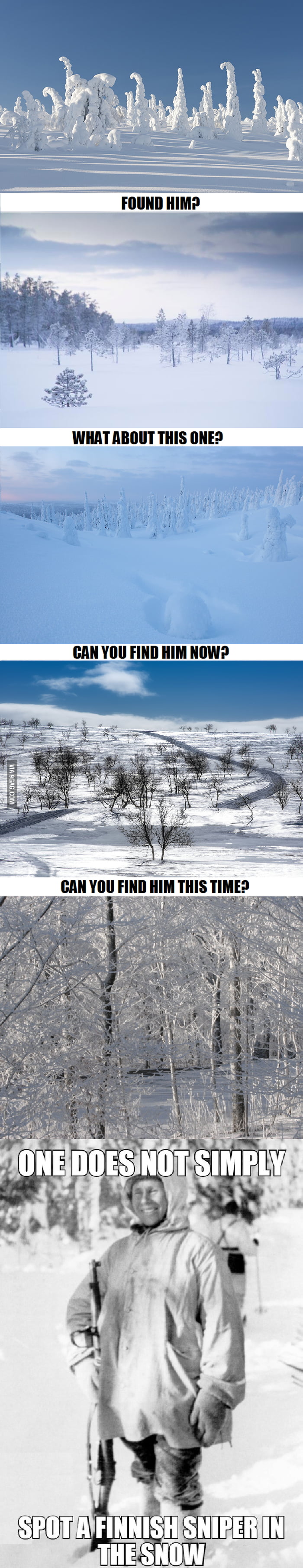 Can you find the Finnish sniper? - 9GAG
