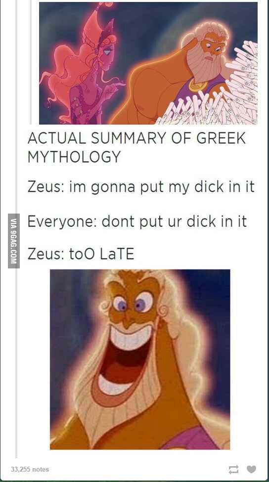 Greek Mythology in a Tumblr post - 9GAG