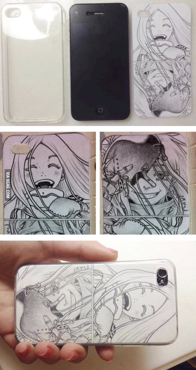 I drew my own iPhone cover, what do you guys think? - 9GAG