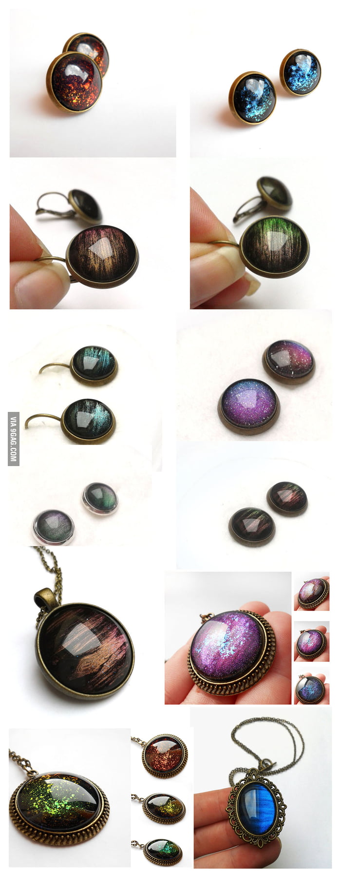 I heard you like galaxy stuff. Here some jewelry I made - 9GAG