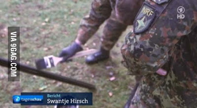 Germany's army used black painted broomsticks instead of guns during ...