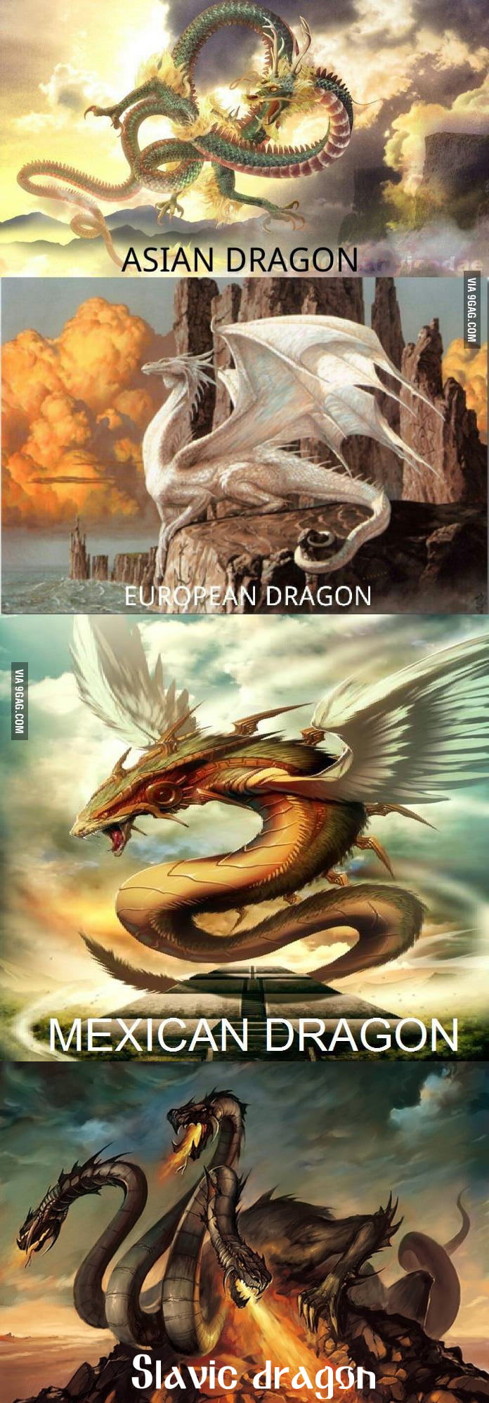 Let there be more dragons! (slavic dragon: zmey gorynych) - 9GAG