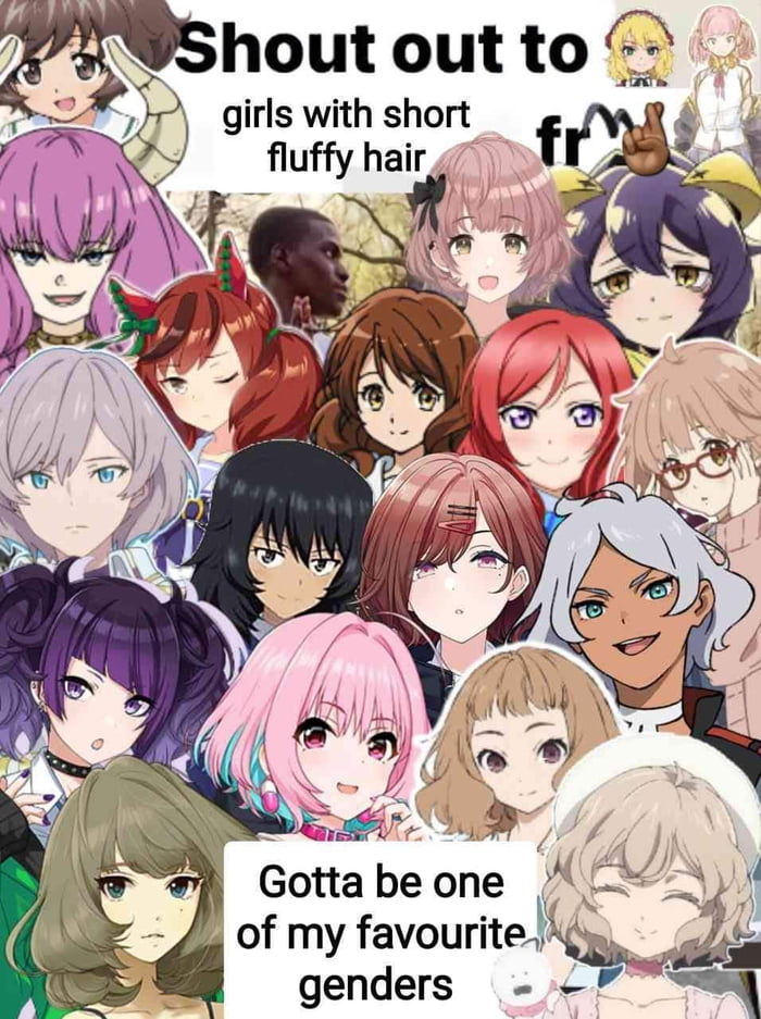 Short fluffy haired girls - 9GAG