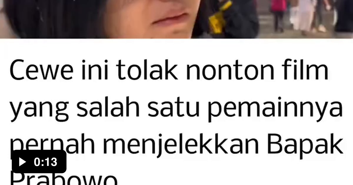 Sejak kapan f*fufafa main film? - 9GAG