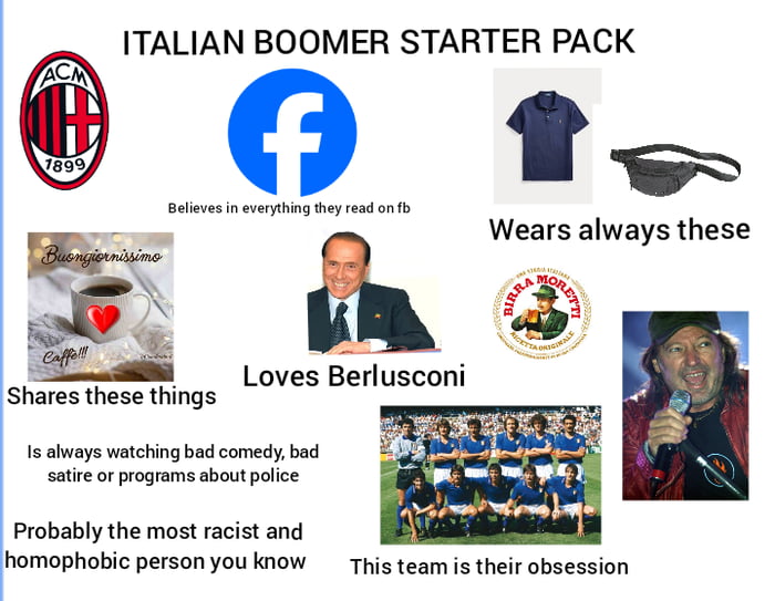 Italian Boomer Starterpack - 9GAG