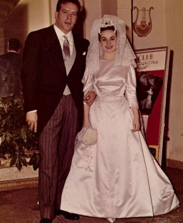 1960. Wedding photo of Carlo Pedersoli and his wife Maria Amato - 9GAG