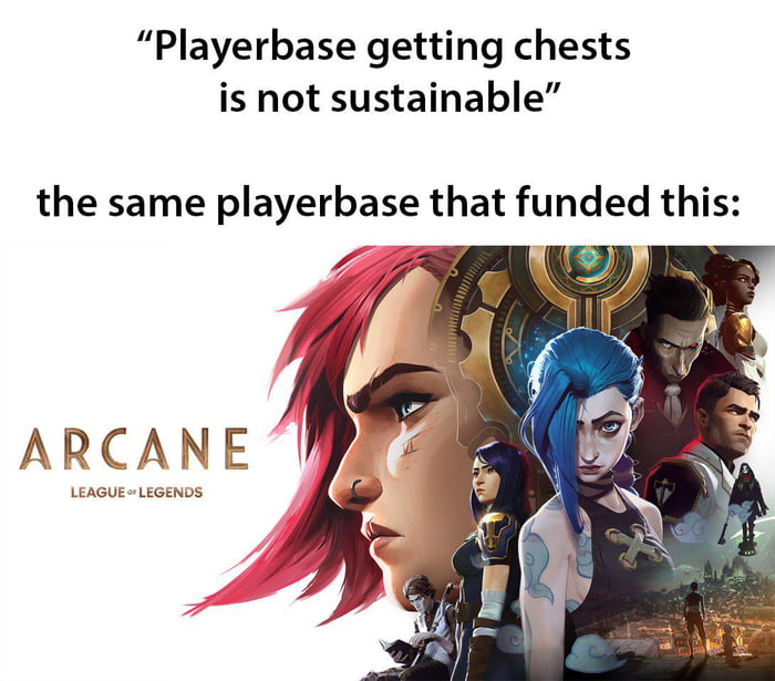 Did gacha funded Arcane? - 9GAG