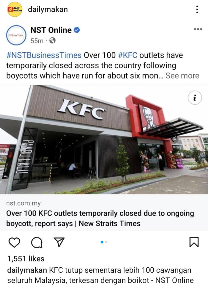 Salut gw ama es lampu Malaysia, setidak2nya kalo boikot2 gak nanggung2. Gak kyk wakanda sini ...