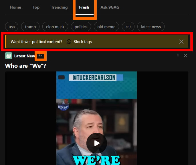 I want Fresh to be Fresh and not to be pointed at like "Did you know you can manage your own ...