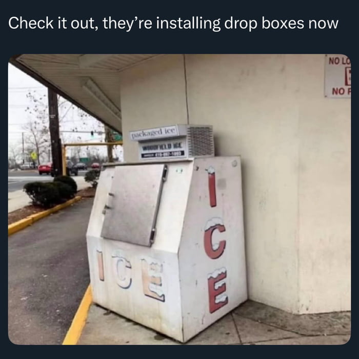 Seems like a cool place to drop something off - 9GAG