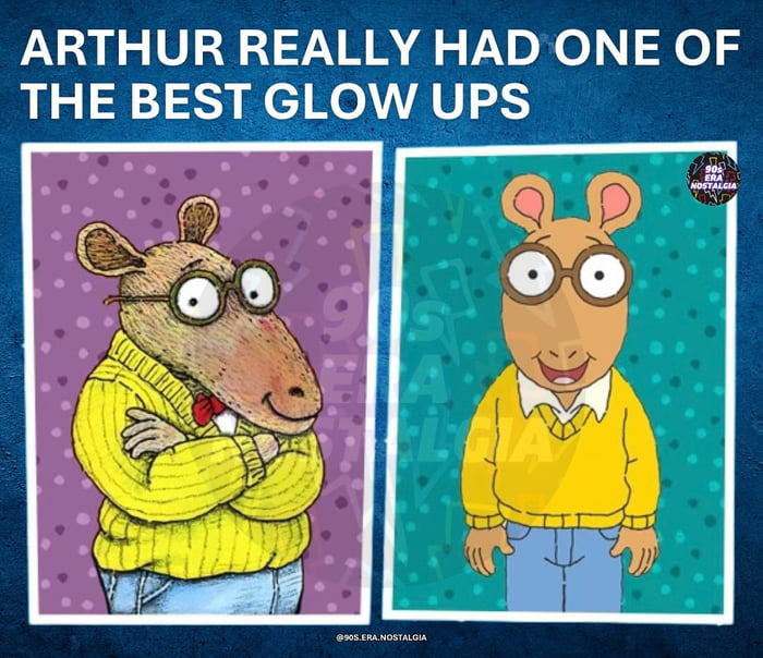 That original Arthur is something else compared to the show version - 9GAG
