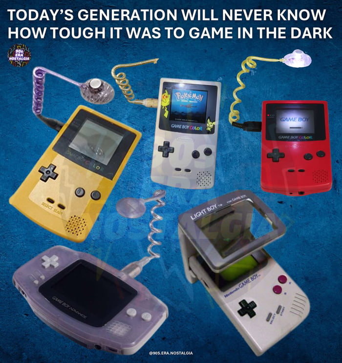 The true test of a retro gamer: mastering the external light. - 9GAG