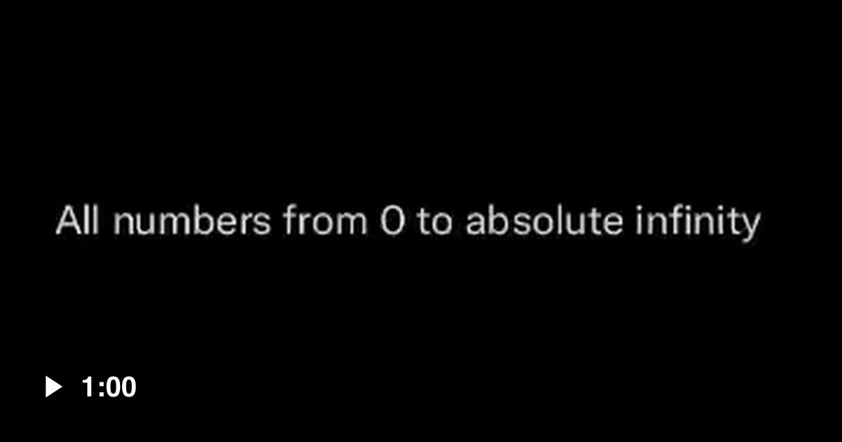 Absolute infinity - 9GAG