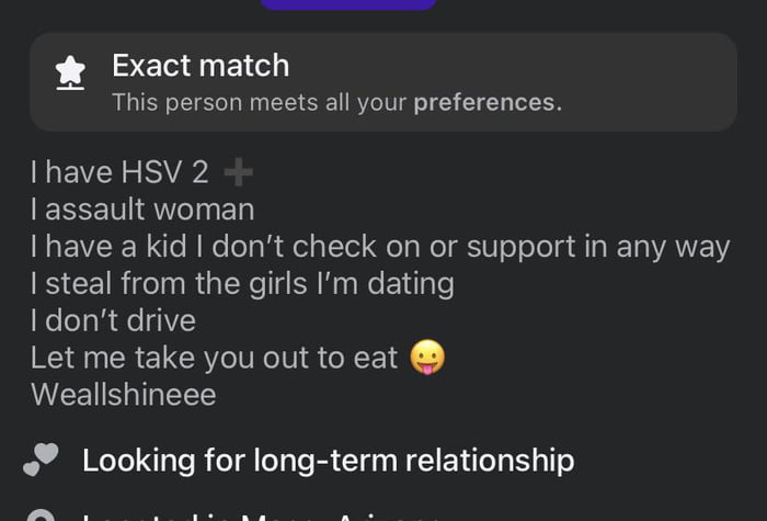 This person meets all your preferences - 9GAG