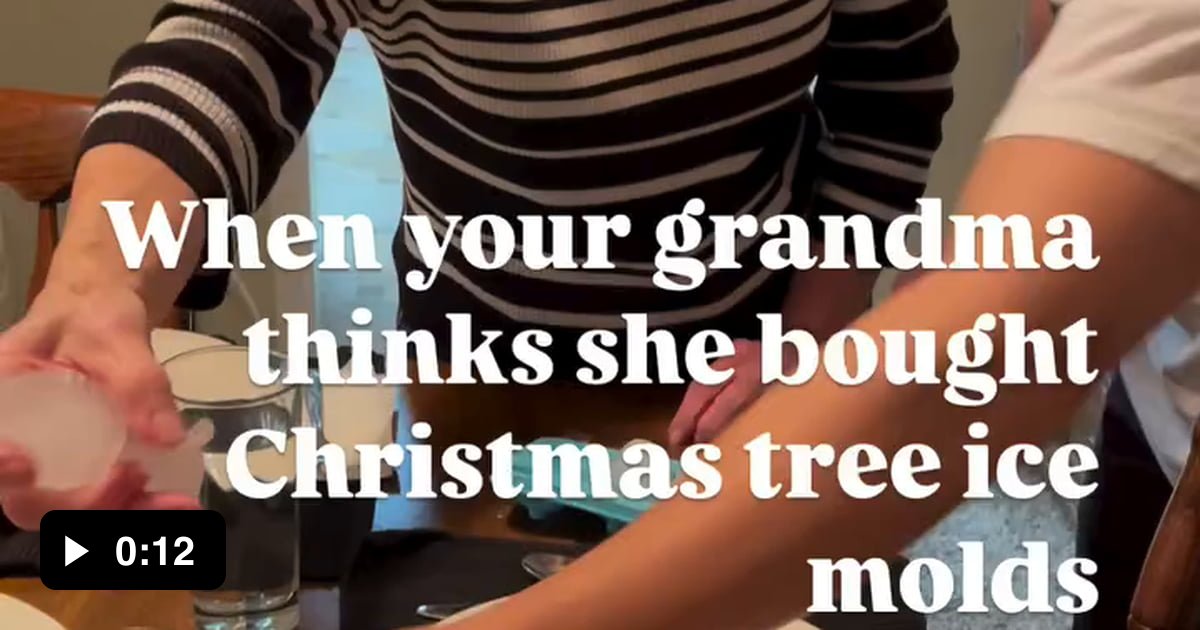 Grandma's Christmas tree ice - 9GAG