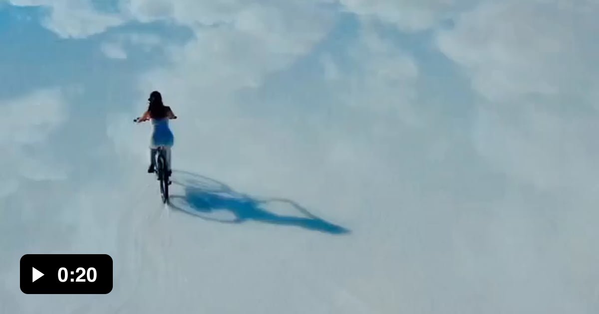 Salt flat that feels like riding in the clouds - 9GAG