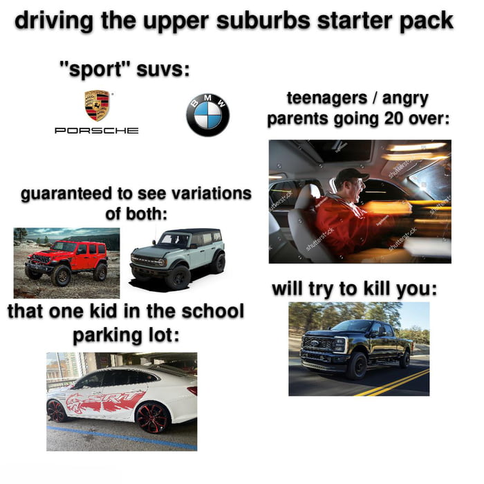 Driving in an upper middle class suburb starter pack: - 9GAG