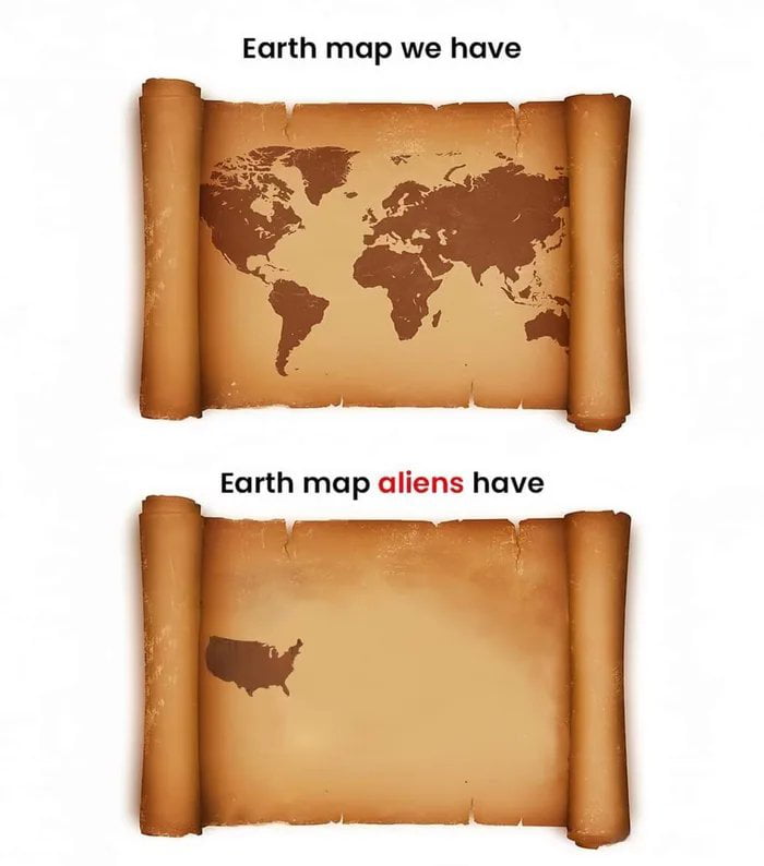 Map for aliens - 9GAG
