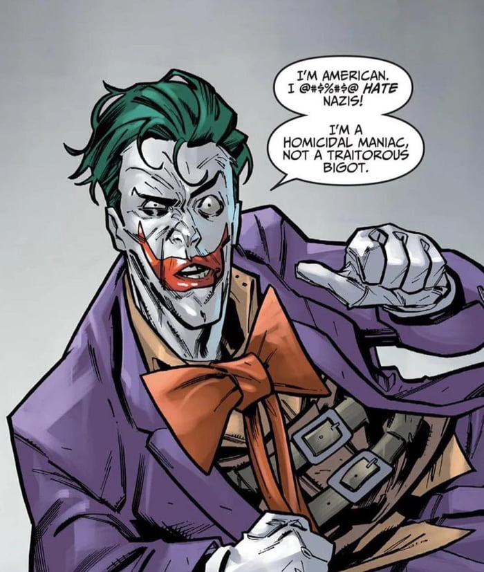 Never thought even the Joker has more standards than MAGA and ...