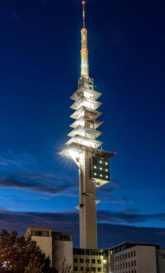 Telemax Tower in Hannover with a Height of 282 Meters. - 9GAG