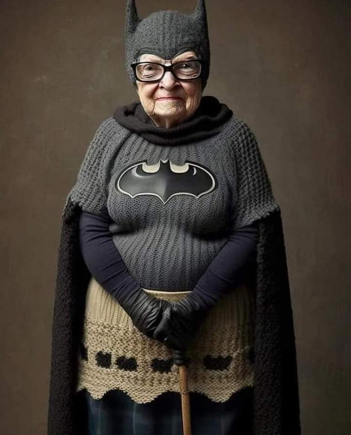 Bat Gran: the dark knit - 9GAG