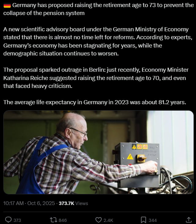 German government voting on raising retirement to 73 to prevent ...