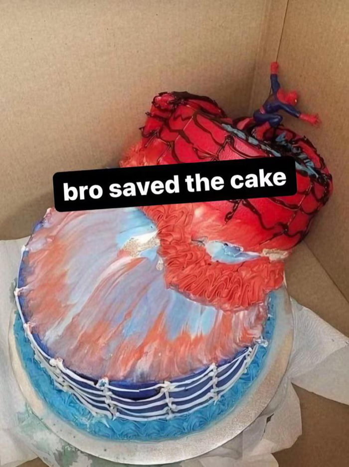 Bro saved the cake - 9GAG