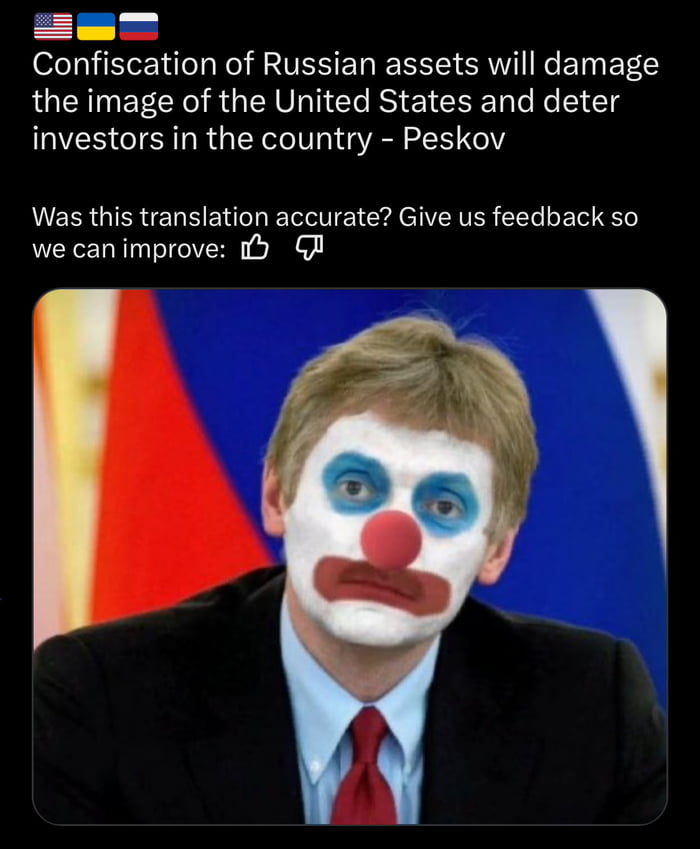 Majority of 61 billions USD aid came from frozen moscovian assets - 9GAG