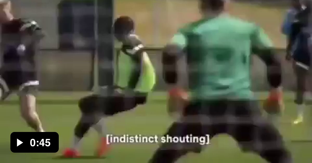 Clip of Pep Guardiola in training - 9GAG