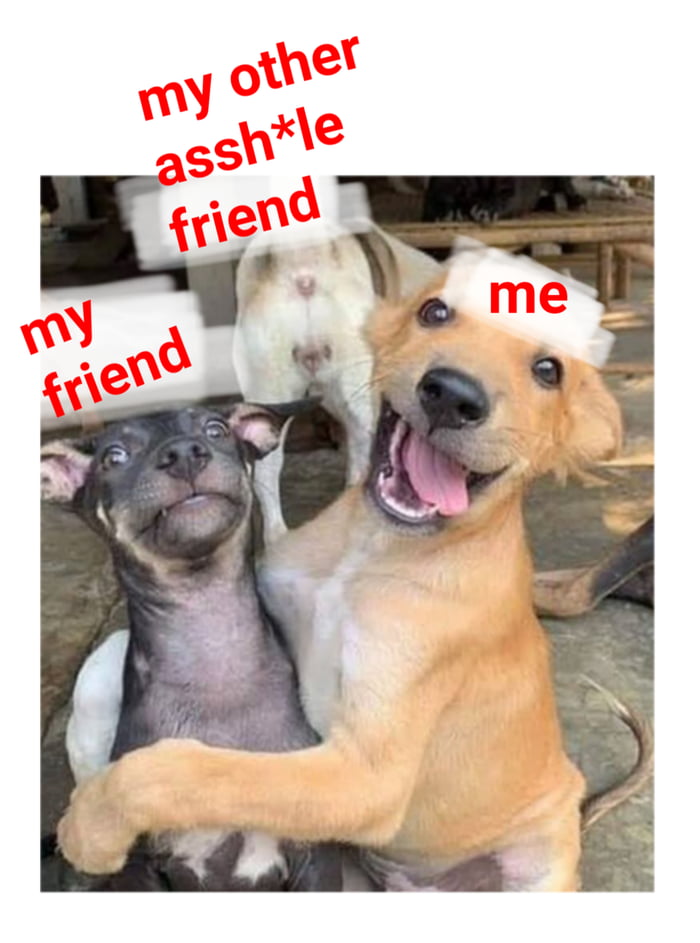 Yes.. we all friends... - 9GAG