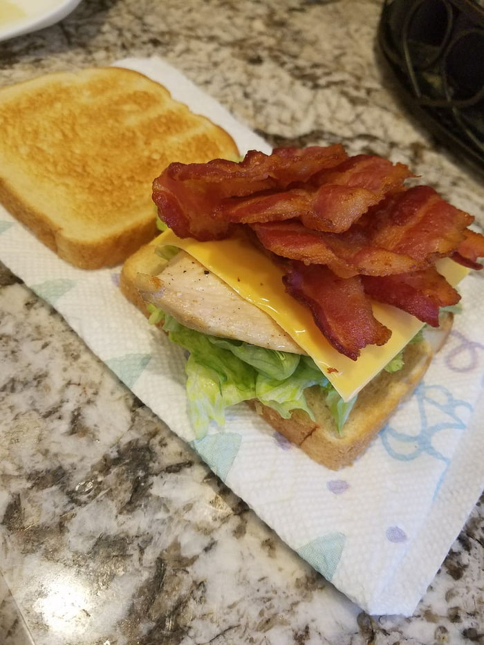 Chicken sandwich not enough bacon - 9GAG