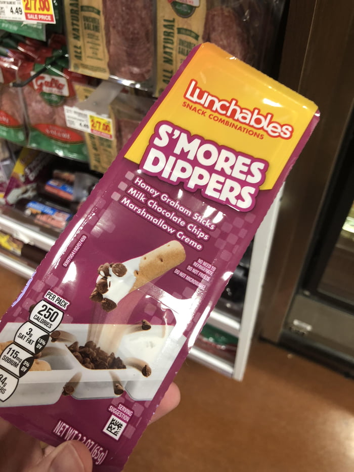 These lunchables “ Smores Dippers “ that look more like cigarette butts ...