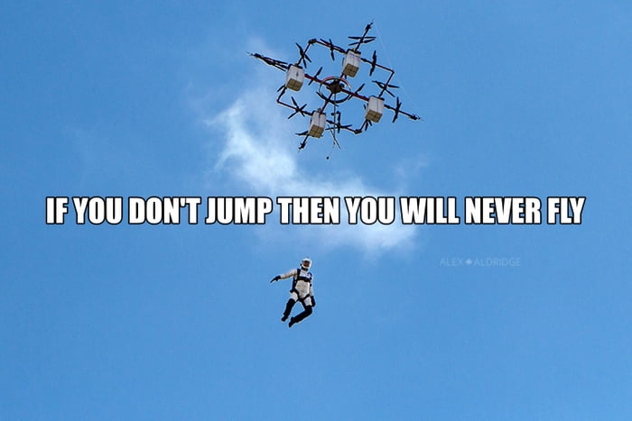 Drone Skydiving Meme - 9GAG