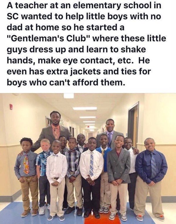 South Carolina teachers create “The Gentlemen Club” to teach young boys ...