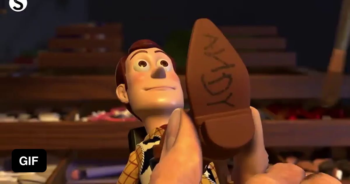 Removing Andy's name from woodys boot - 9GAG