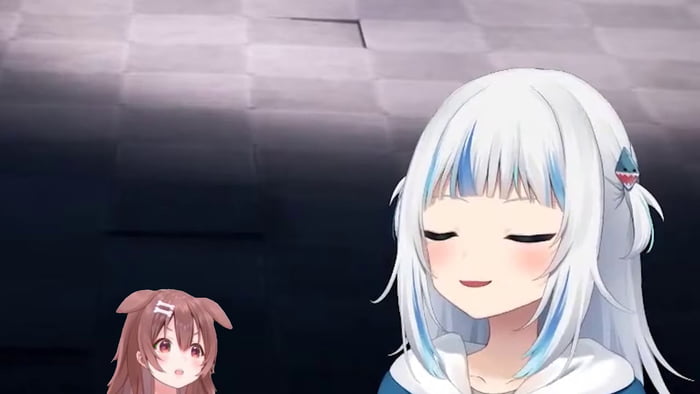 Gura just makes me smile (YouTube channel is Obi - Vtuber Clips) - 9GAG