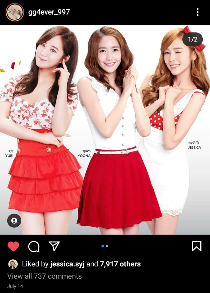 Jessica recently liked a YoonYulSic post on IG! - 9GAG