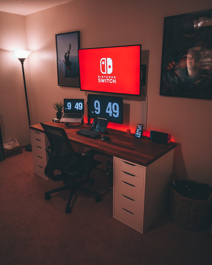 Nintendo Switch themed setup - 9GAG