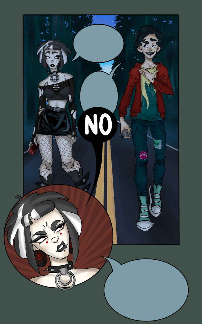 A page from webtoon I'm working on. Say whatever you want, I know I'm ...