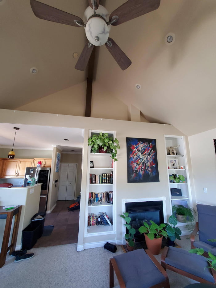 Any ideas what to do with this space above the living room? It's like 4 ...