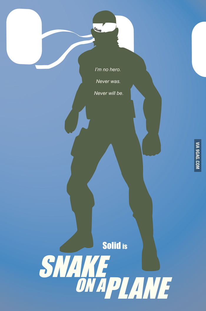 Solid Snake on a Plane - 9GAG