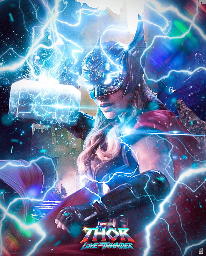 ⚡️The Mighty Thor Jane Foster⚡️I did this fanart poster after watch the ...