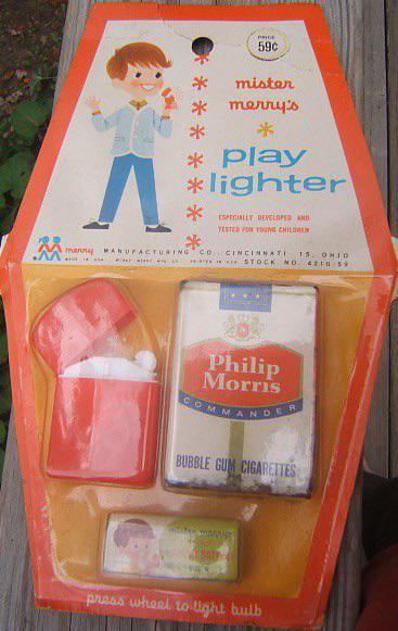 ‘Mister Merry’s Play Lighter’ - with branded bubblegum cigarettes - 9GAG