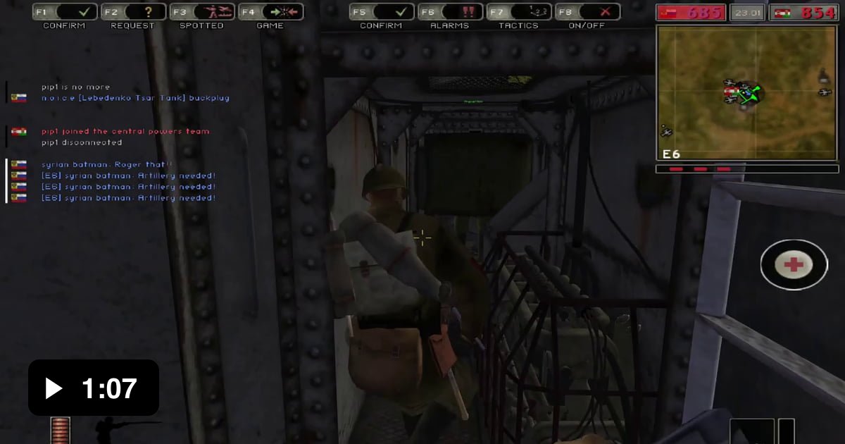 Funny battlefield moment inside of the tsar tank. When you realise you ...