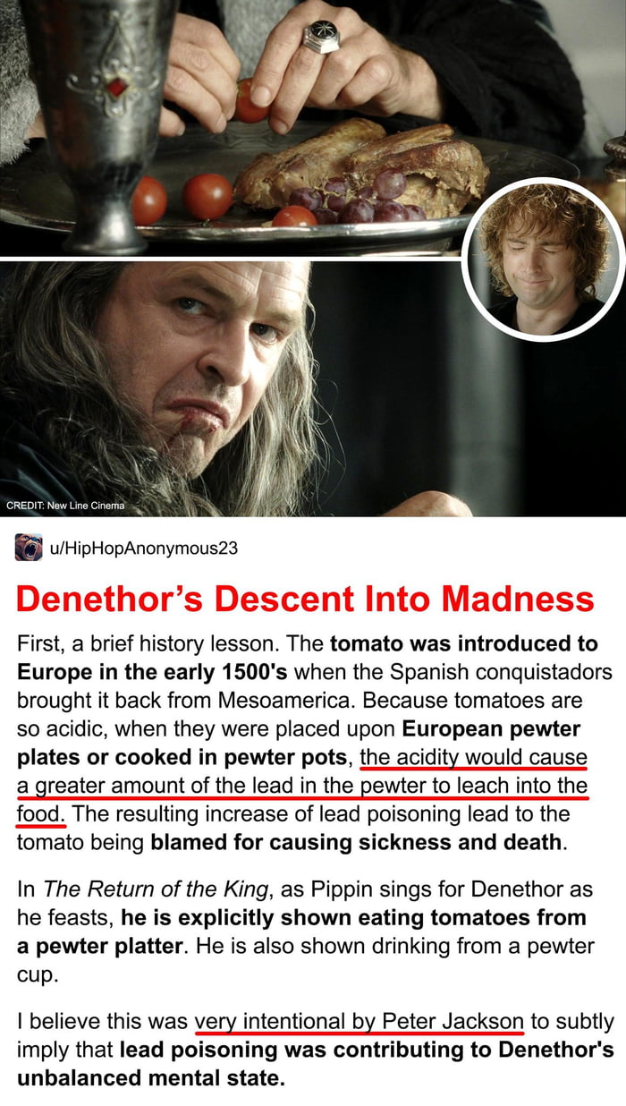 He was eating fresh tomatoes, not stewed or cooked. The “acidity” of a ...