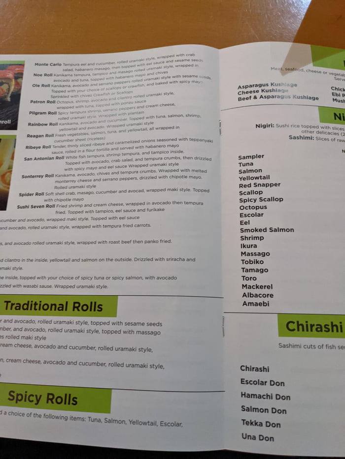 This menu with no prices - 9GAG