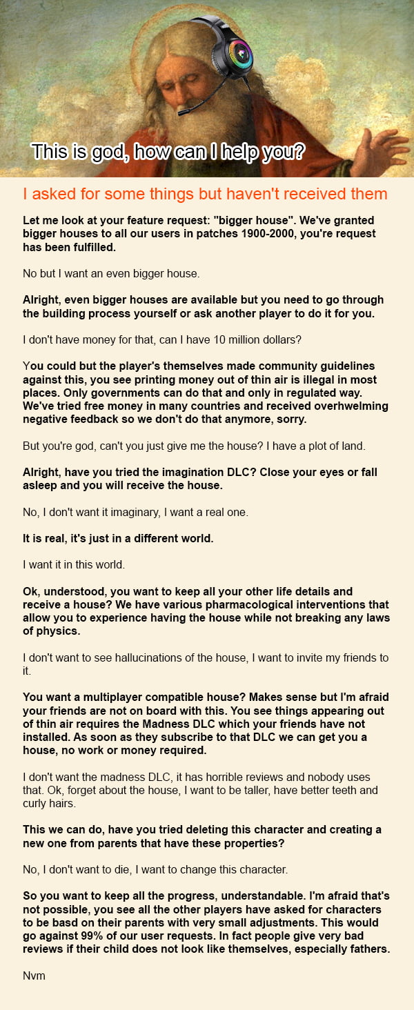 Another god customer service request - 9GAG