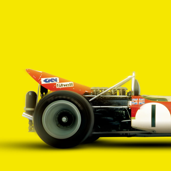 Lotus Type 49, start of the iconic red/white/gold livery - 9GAG