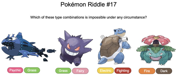 Pokémon Riddle #17 - 9GAG