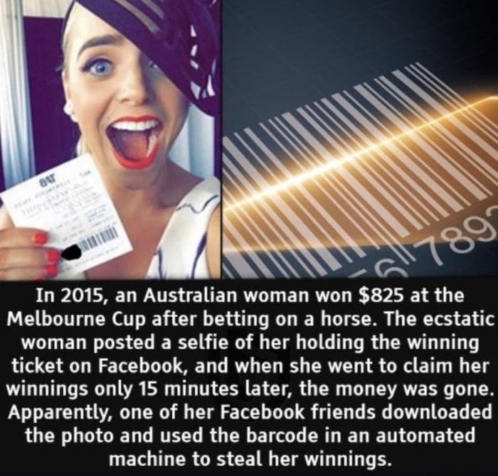 Sharing your not yet claimed winning ticket on facebook - 9GAG